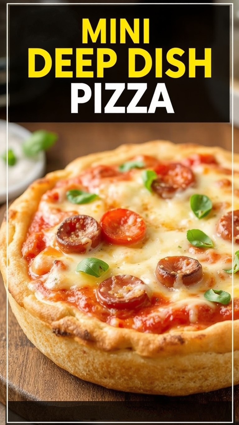 Mini Deep Dish Pizza - Pin Your Pin