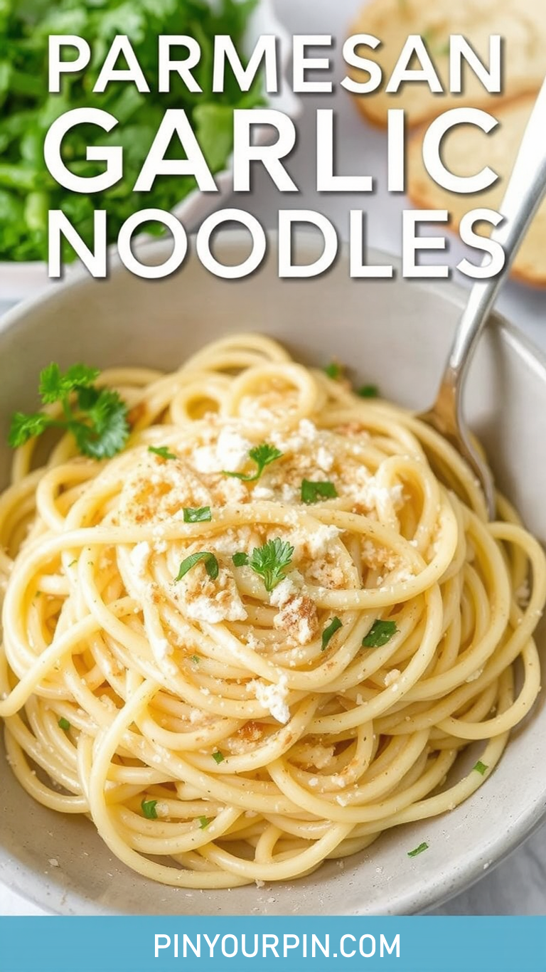 Parmesan Garlic Noodles Recipe - Pin Your Pin