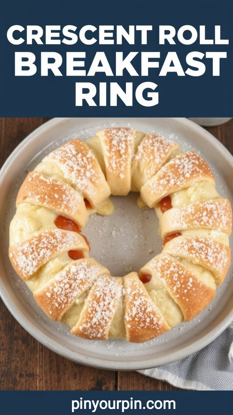 Crescent Roll Breakfast Ring - Pin Your Pin