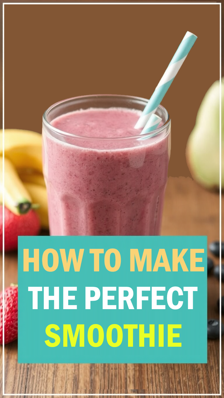 How to Make the Perfect Smoothie - Pin Your Pin