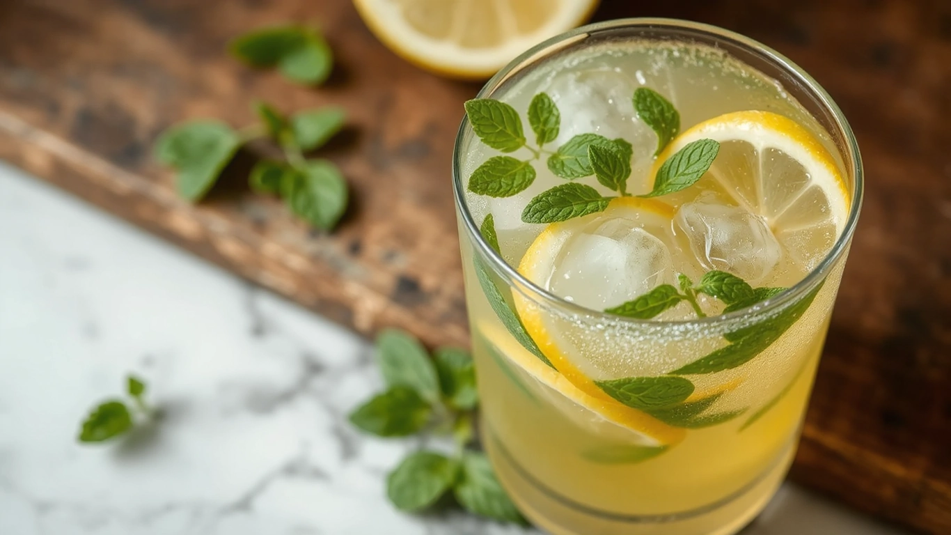 Sparkling Mint Lemonade - Pin Your Pin